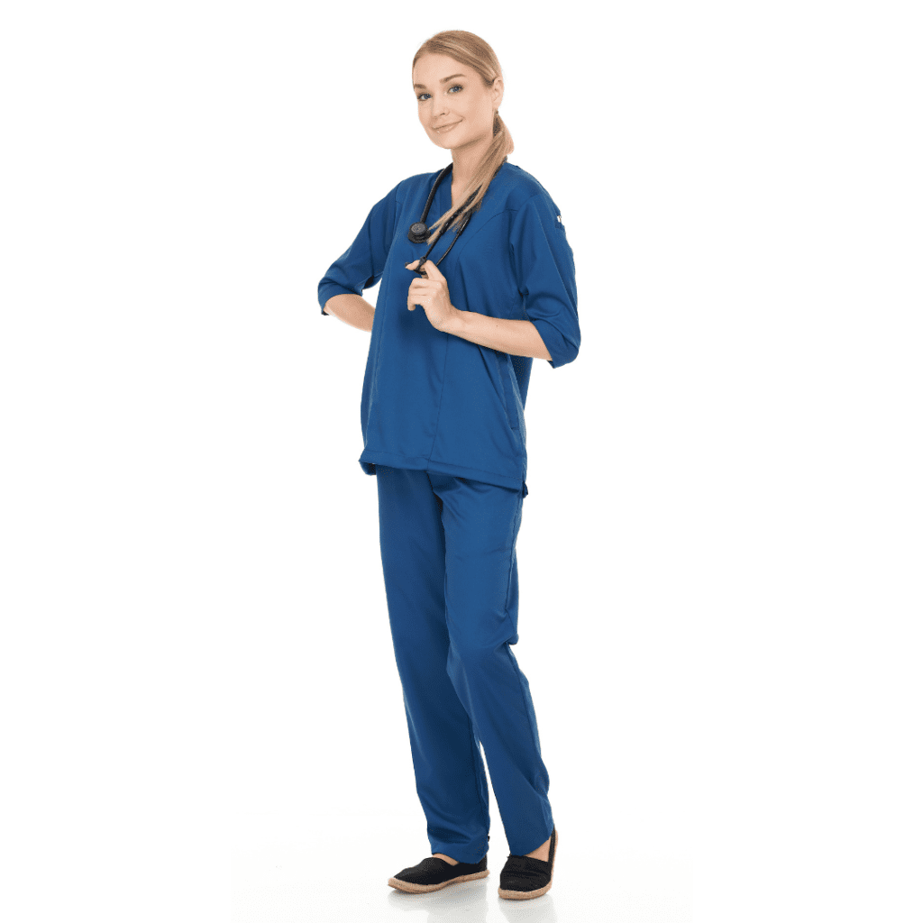 Lightweight DenimLite Women 3/4 Sleeve Scrub Suit - Set - Alchemy Apparel