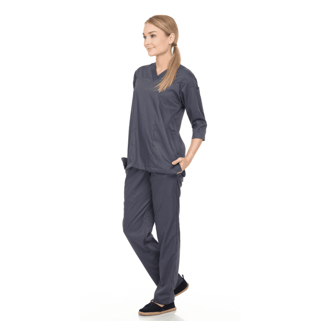 Lightweight DenimLite Women 3/4 Sleeve Scrub Suit - Set - Alchemy Apparel
