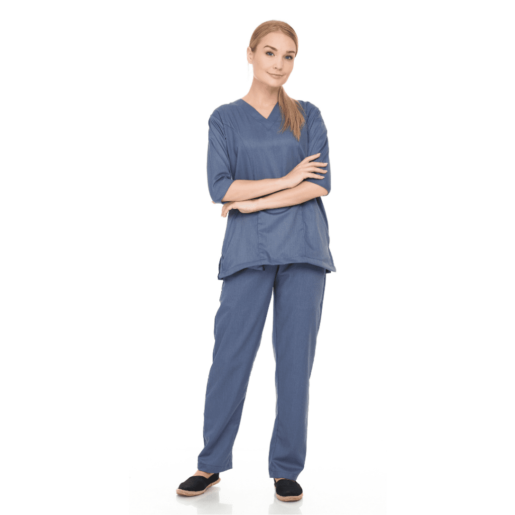 Lightweight DenimLite Women 3/4 Sleeve Scrub Suit - Set - Alchemy Apparel