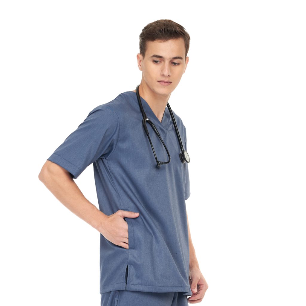 Lightweight DenimLite UNISEX Scrub Suit - Top - Alchemy Apparel